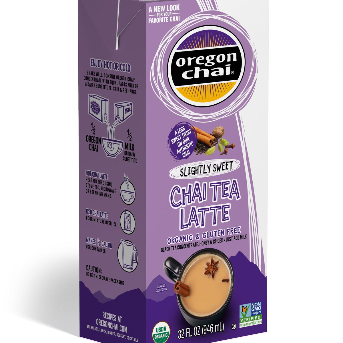 Oregon Chai Slightly Sweet Concentrate 32oz Carton – Barista Underground