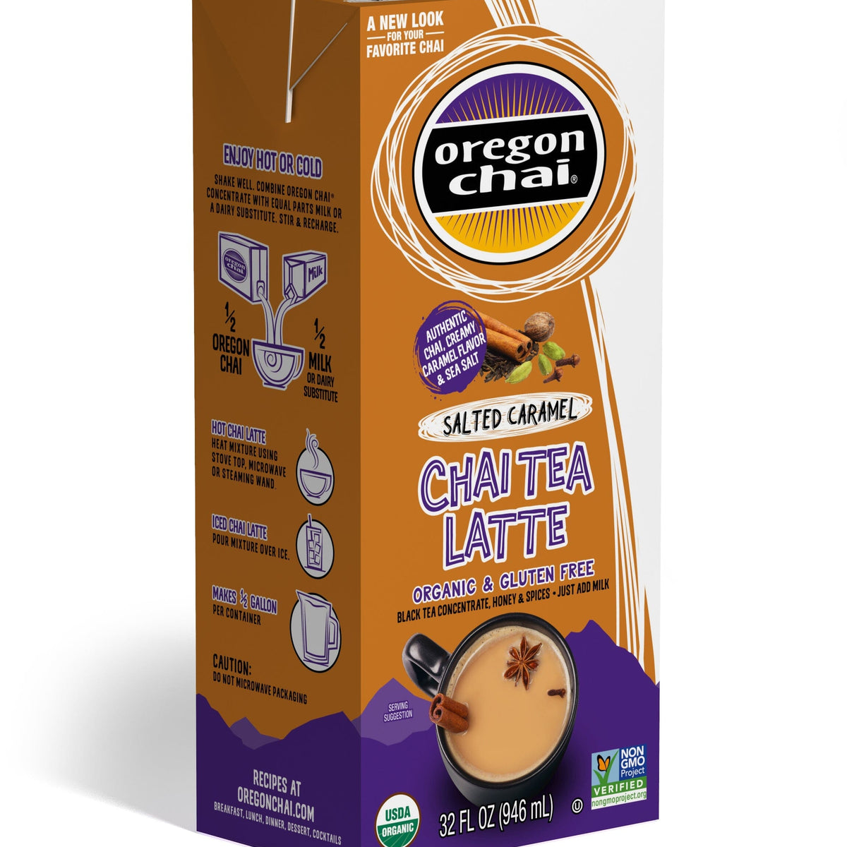 Oregon Chai Salted Caramel Concentrate 32oz Carton – Barista Underground