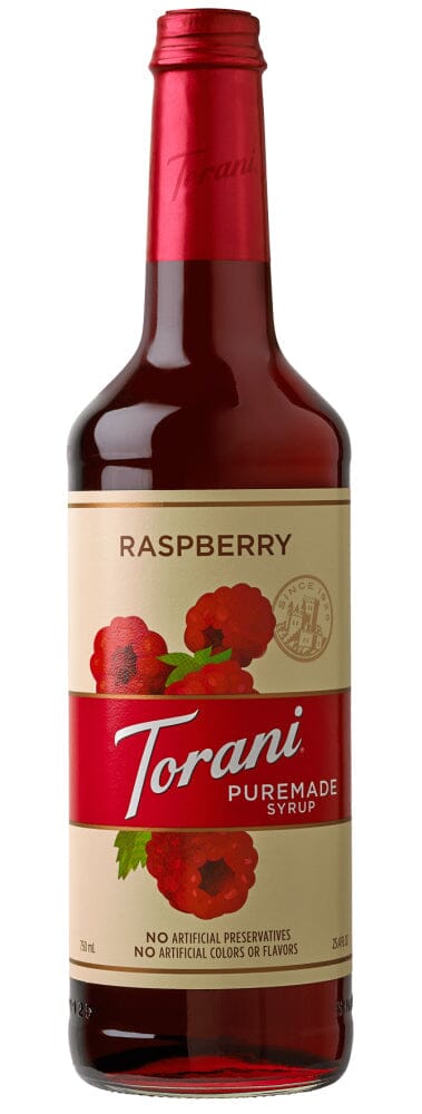 Torani Puremade Raspberry Syrup 750ml Glass Bottle – Barista Underground