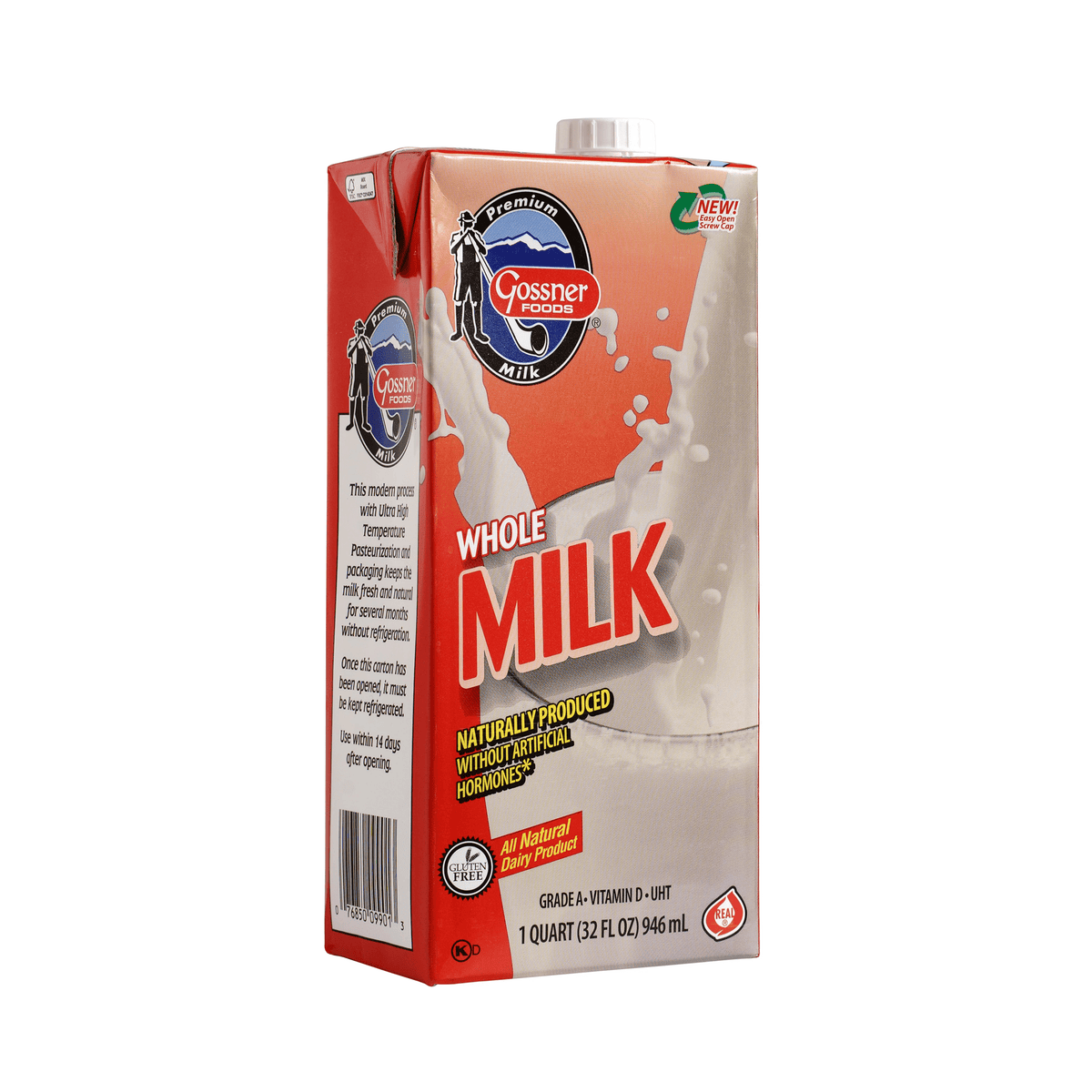 Gossner Whole Milk - 2 Cases of 12, 32oz Cartons (24 Total) – Barista ...