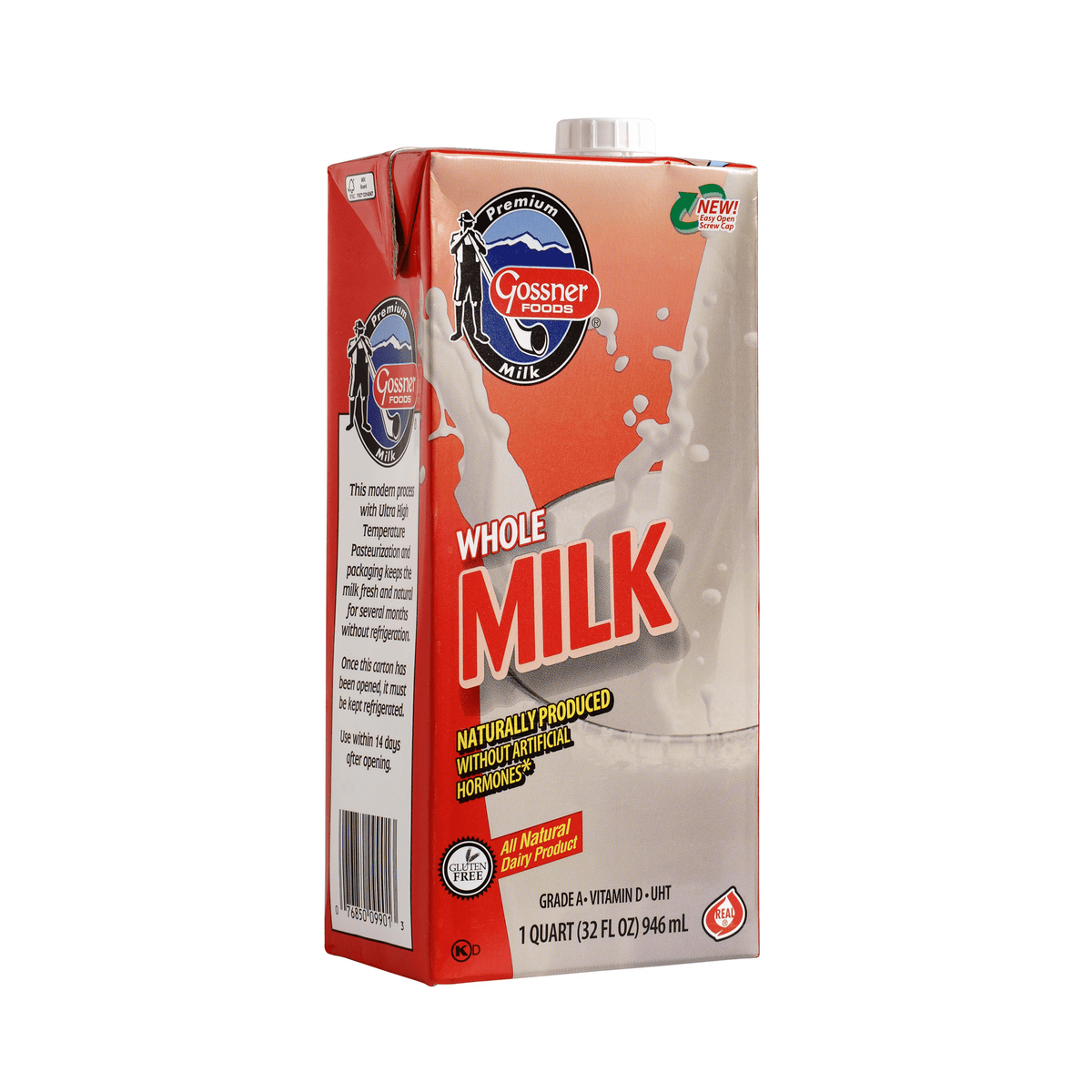 Gossner Whole Milk - 2 Cases of 12, 32oz Cartons (24 Total) – Barista ...