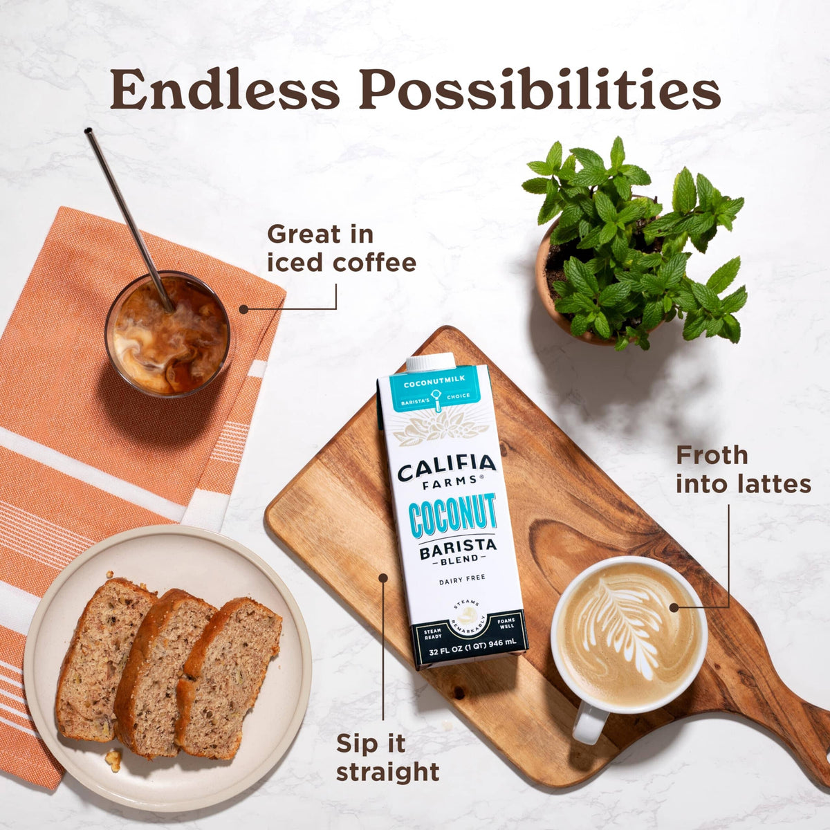 Califia Farms Barista Coconut Milk - 12 Cartons – Barista Underground