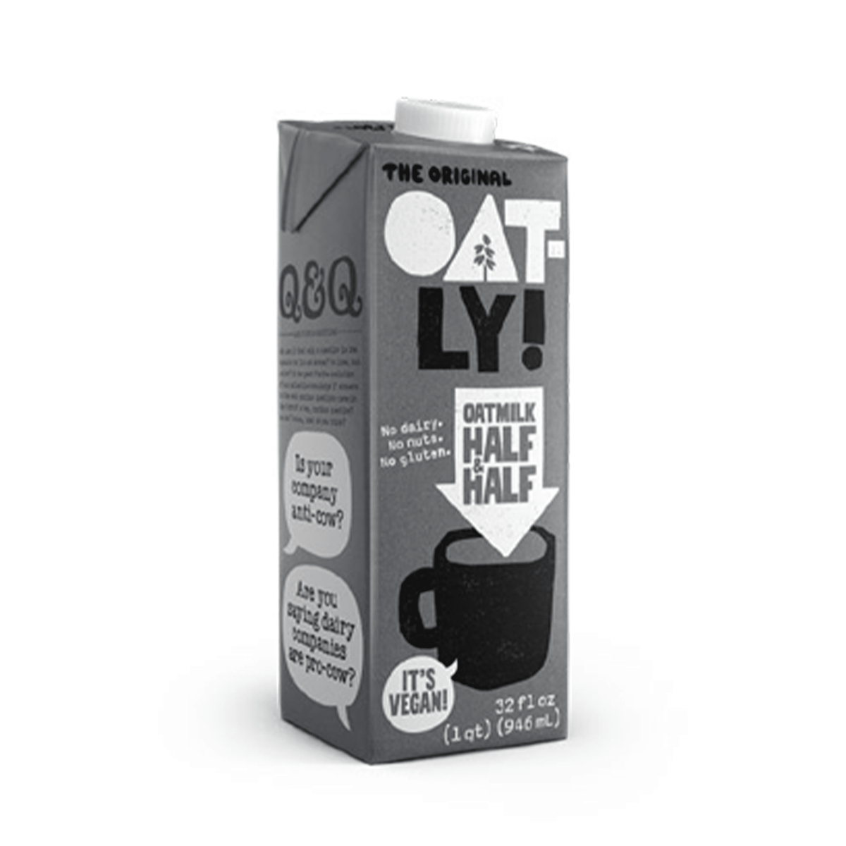 Oatly Half & Half - 2 cases of 6, 32oz cartons (12 total) – Barista ...