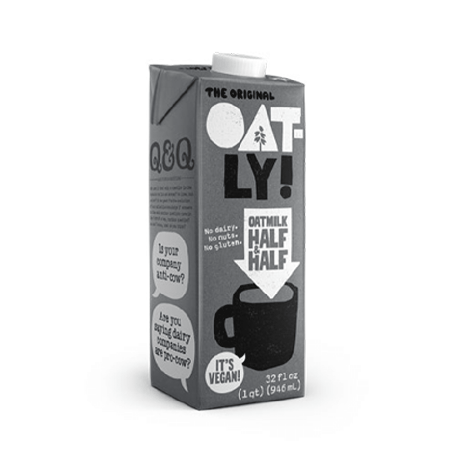 Oatly Half & Half - 2 cases of 6, 32oz cartons (12 total) – Barista ...