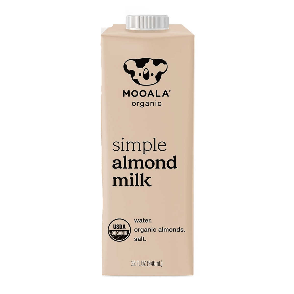 Mooala Simple Organic Almond Milk - 4 Cases of 6, 32oz Cartons (24 Car ...