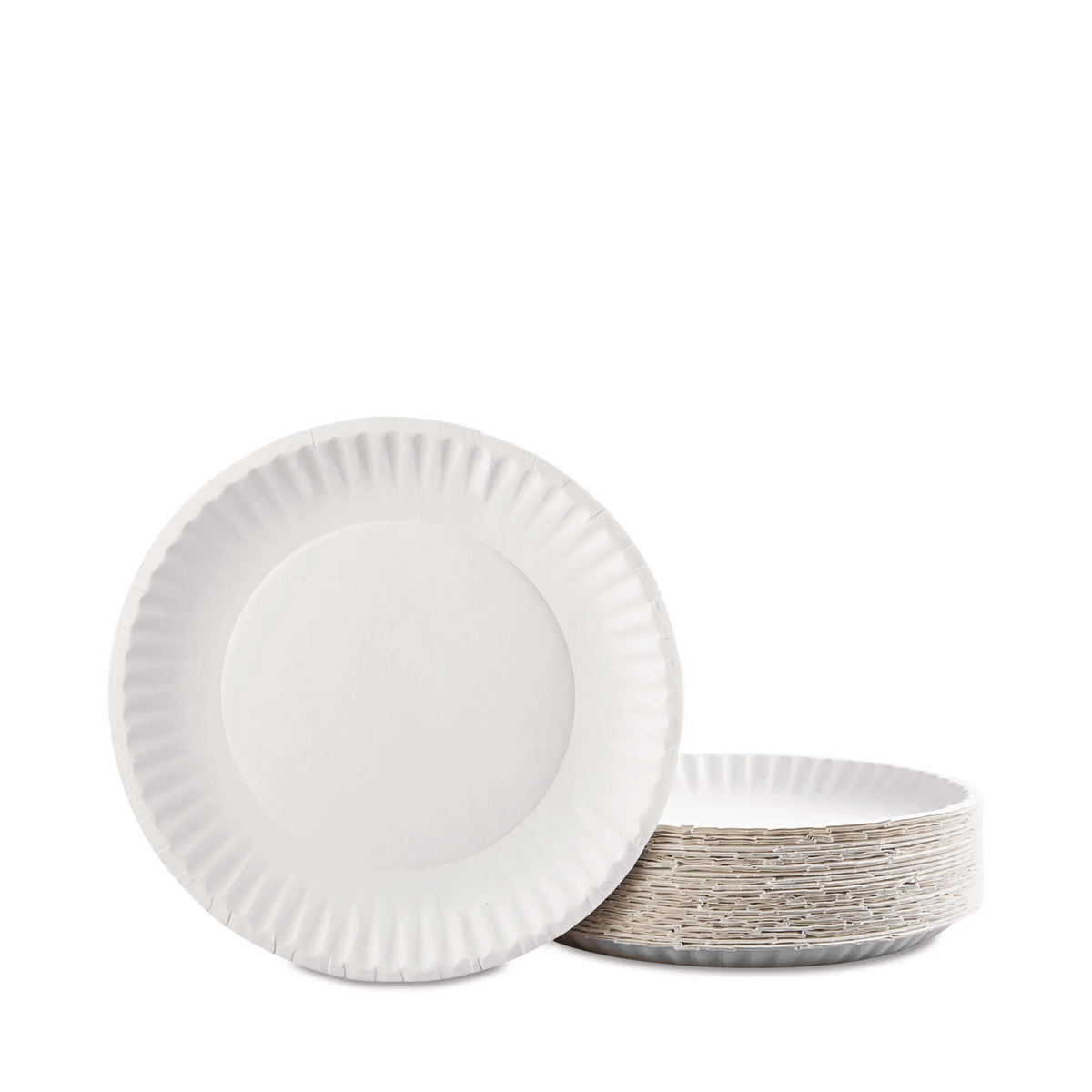 AJM White Paper Plate 9" 100ct – Barista Underground