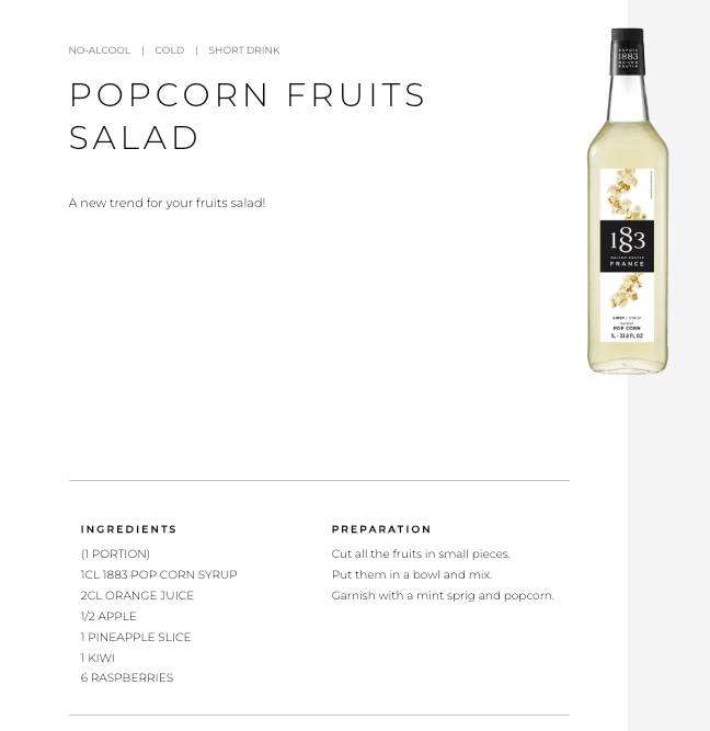 Routin 1883 Popcorn Syrup – Barista Underground