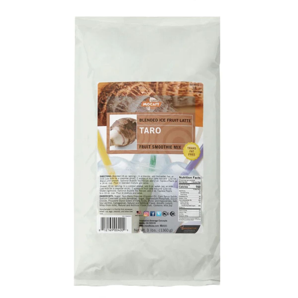 Mocafe Taro Fruit Smoothie Mix 3 lb. Bag – Barista Underground