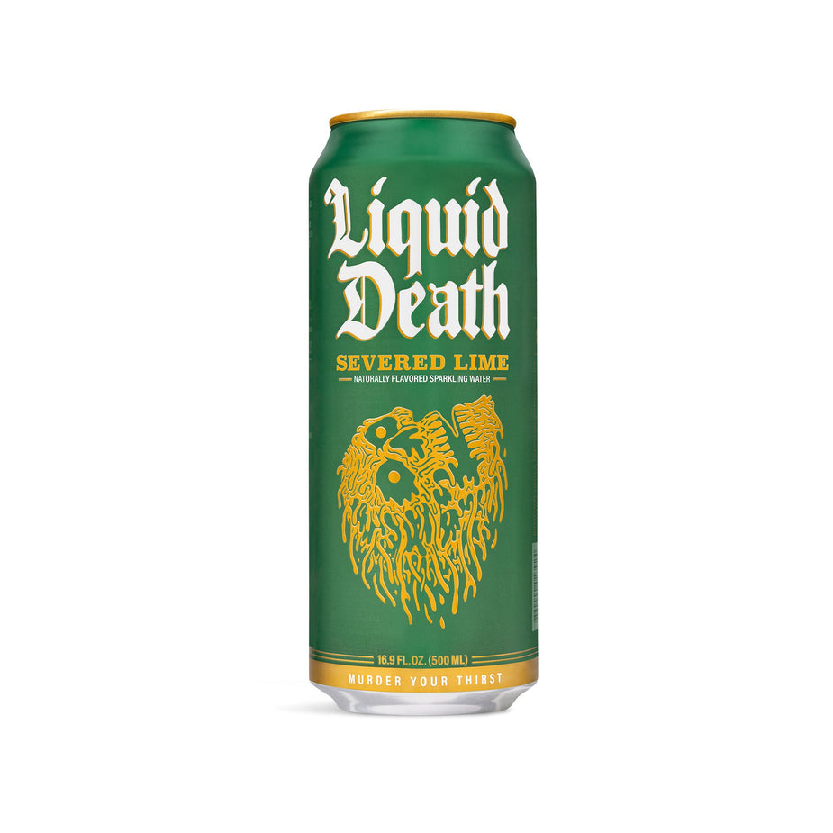 Liquid Death Sparkling Water Severed Lime – Barista Underground